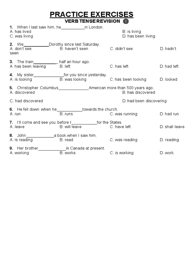 Practice Exercises | PDF