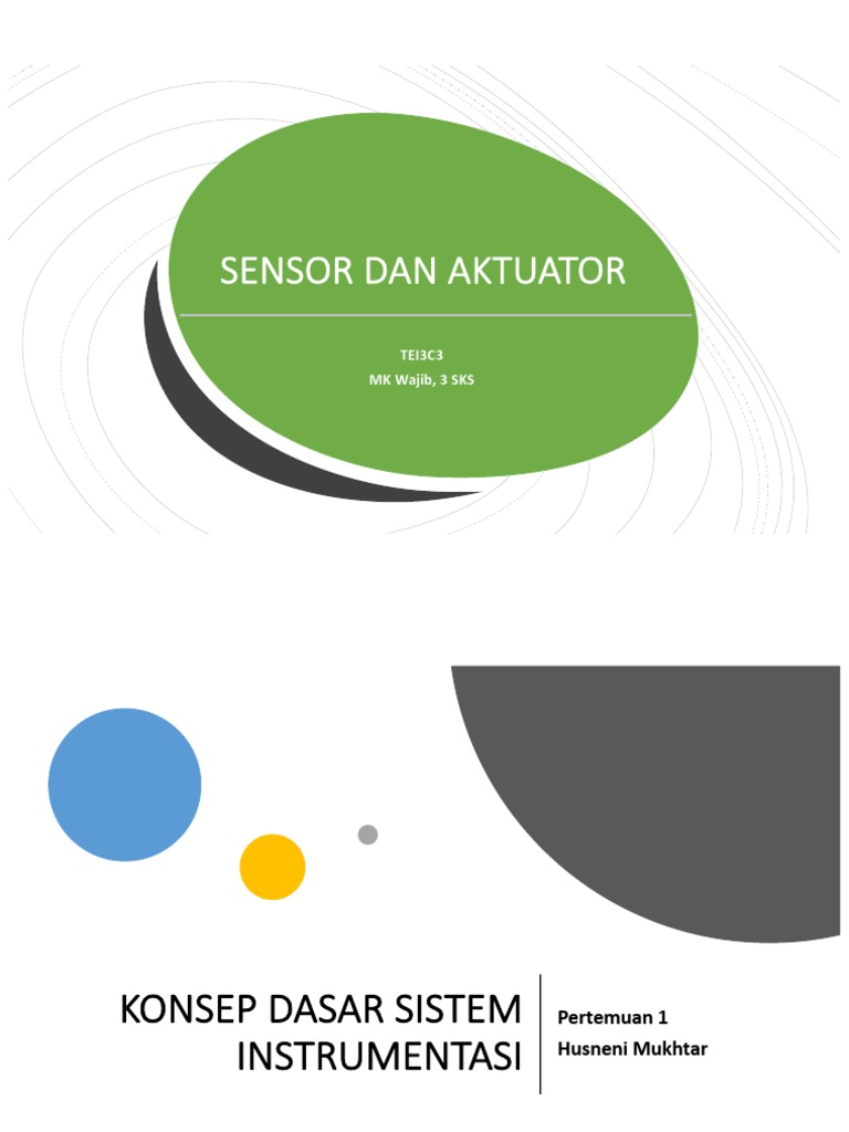 0 Pendahuluan Sistem Instrumentasi | PDF