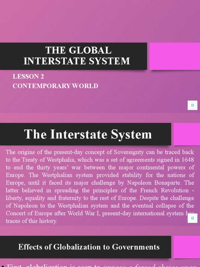 The Global Interstate System | PDF