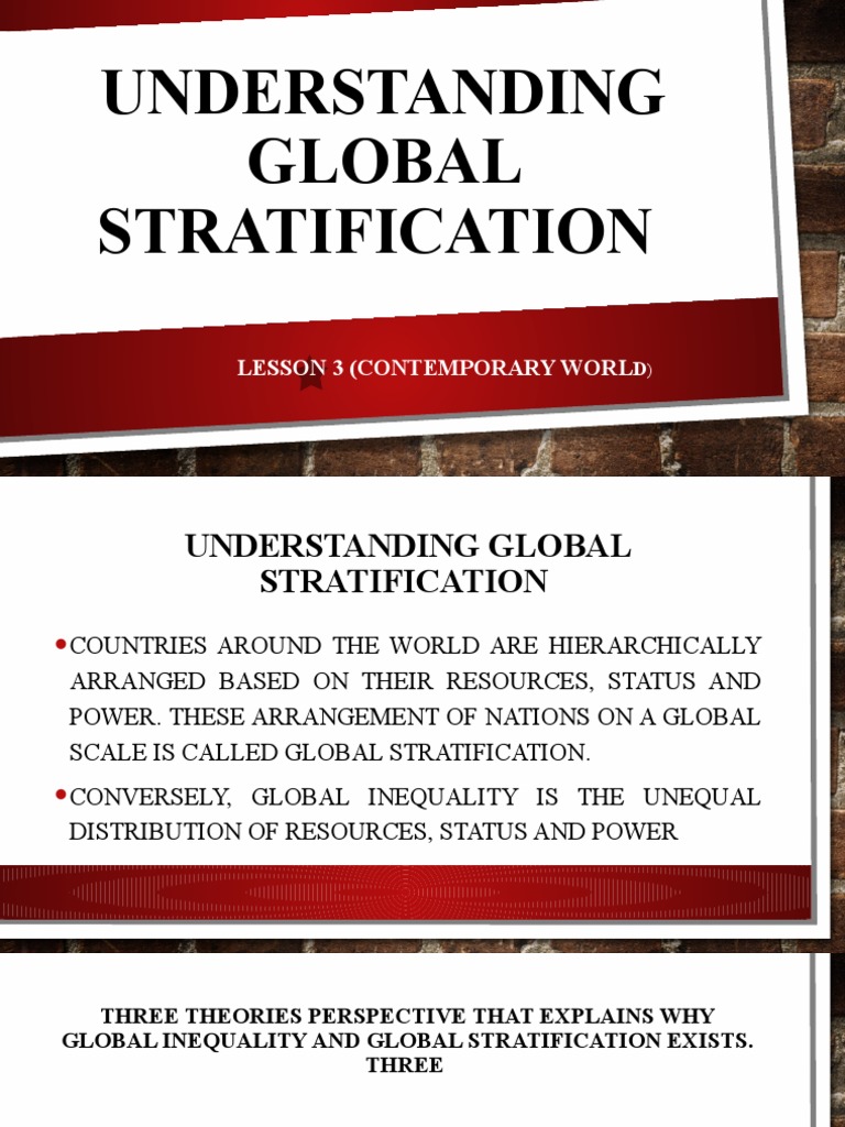 Understanding Global Stratification | PDF | Social Stratification | Poverty