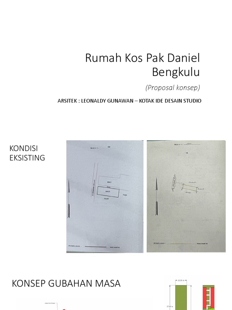 PROPOSAL KONSEP DESAIN KOS PAK DANIEL BENGKULU (Revisi) | PDF