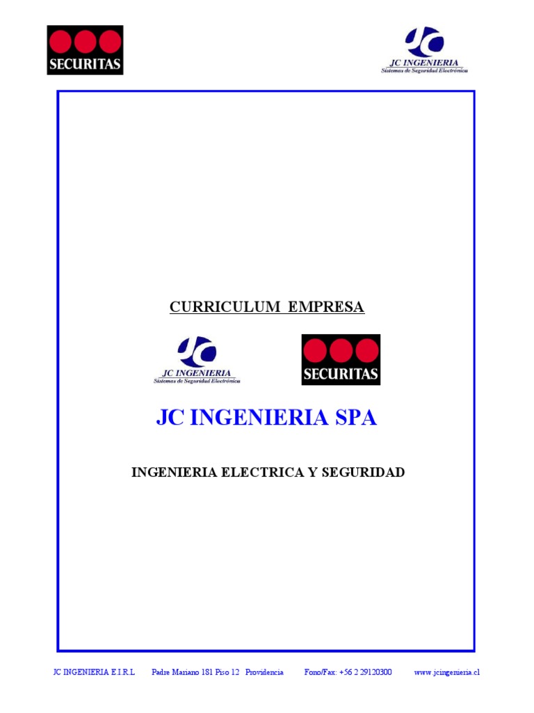Curriculum JC Ingeniería Securitas | PDF