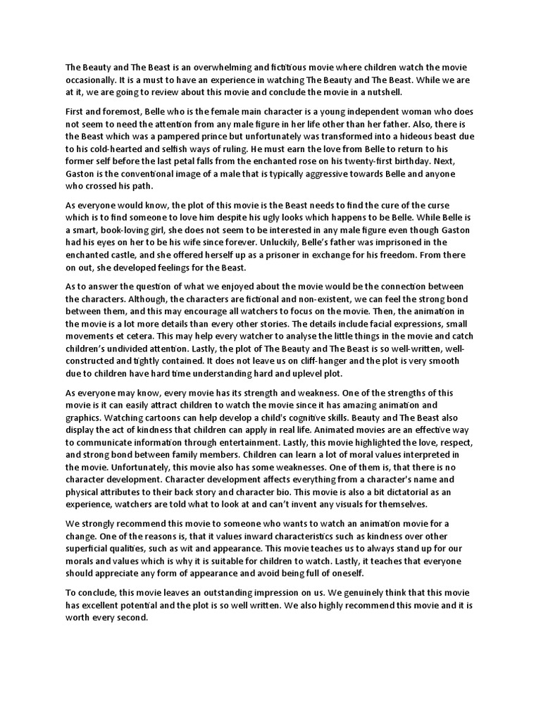 The Beauty and The Beast | PDF | Psychology | Cognitive Science