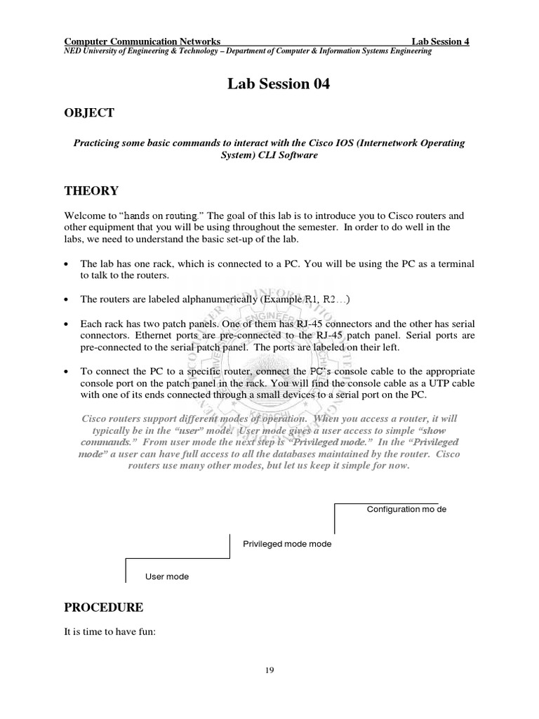 Lab 4 | Download Free PDF | Router (Computing) | Computer Network