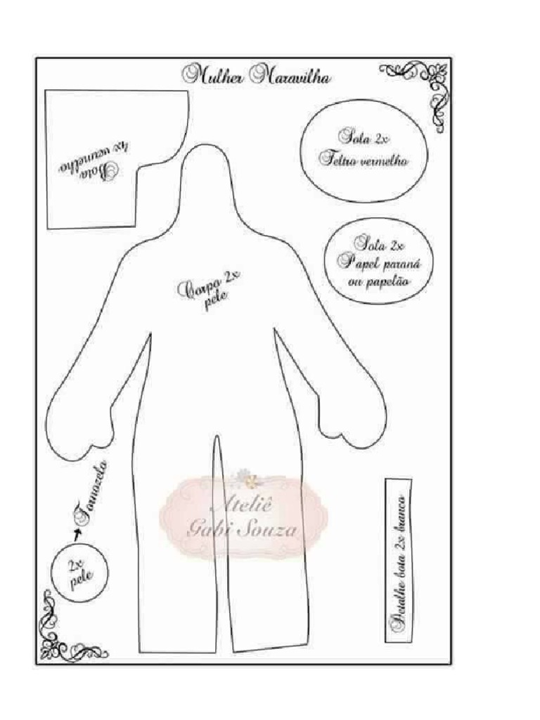 Moldes Para Muñecas de Fieltro | PDF