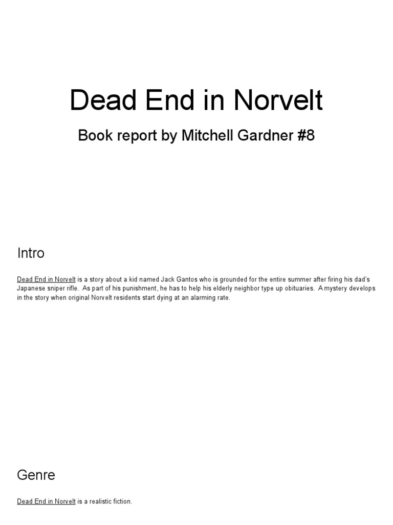 Youthful Mystery in Norvelt | PDF
