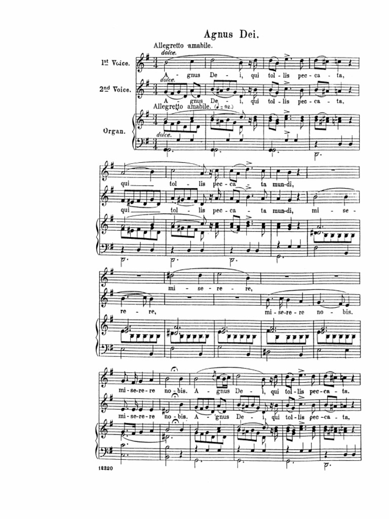 Agnus Dei - Joseph Concone | PDF