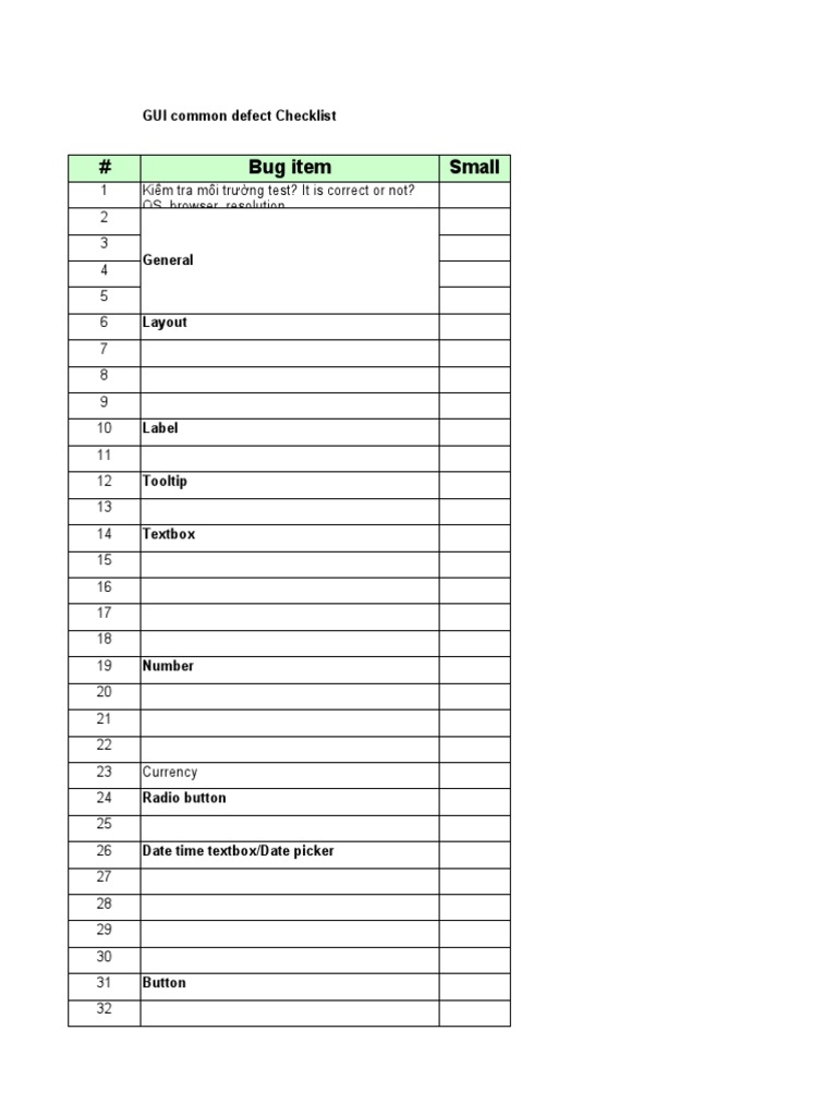 Common Checklist | PDF