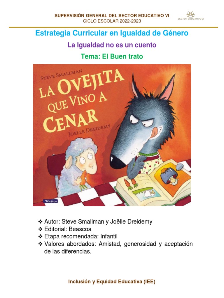 Ficha Técnica La Ovejita Que Vino A Cenar Pdf