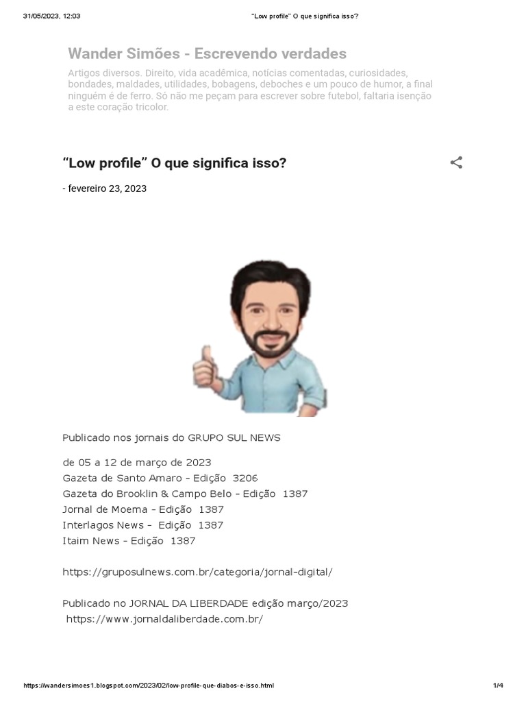 "Low Profile" O Que Significa Isso | PDF