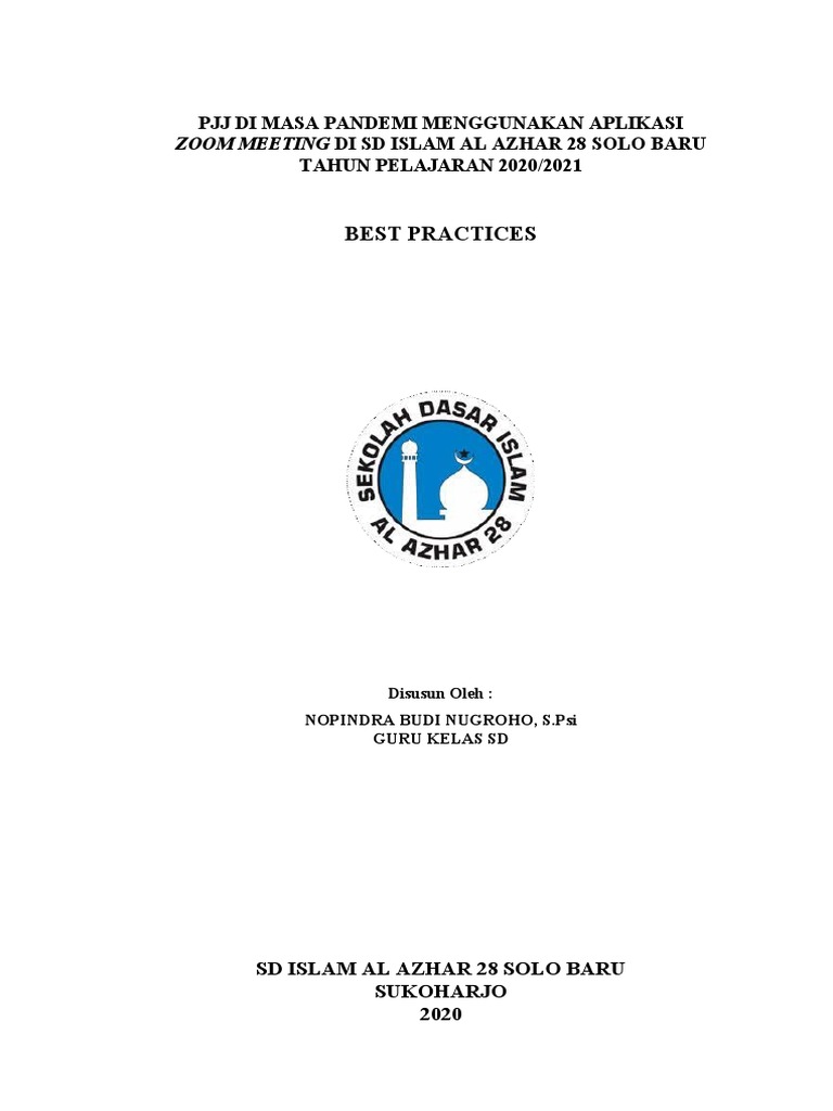 PJJ Zoom di SD Islam Al Azhar 28 | PDF