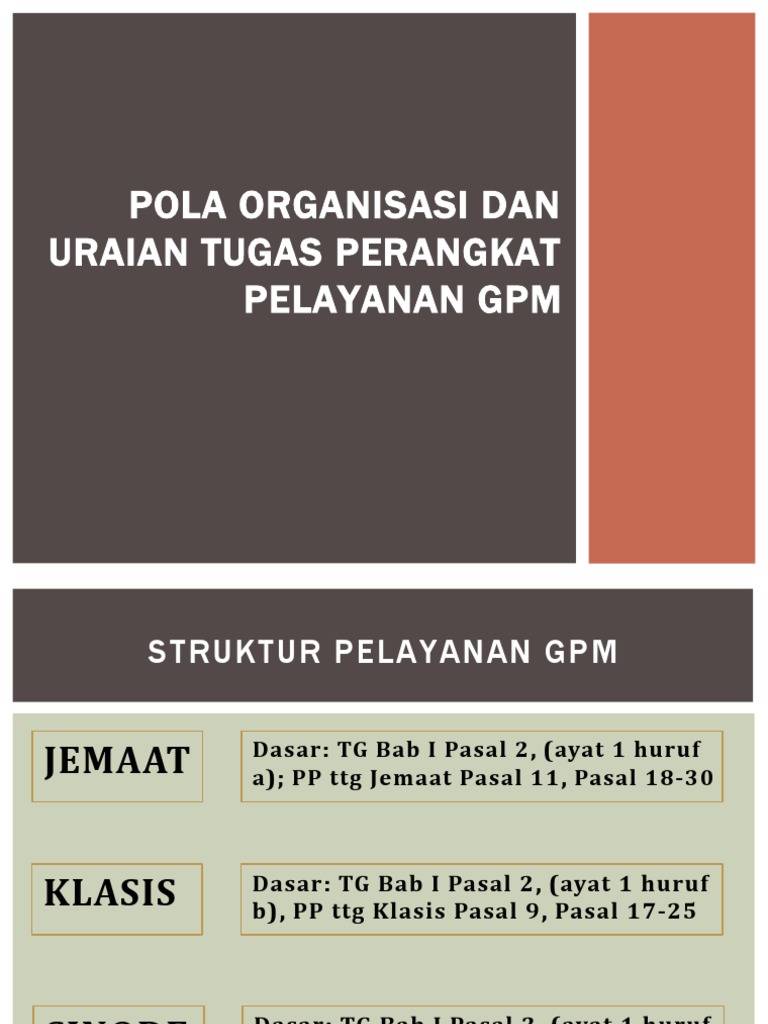 Pola Organisasi Dan Uraian Tugas | PDF