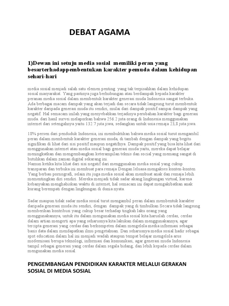 Debat Agama | PDF