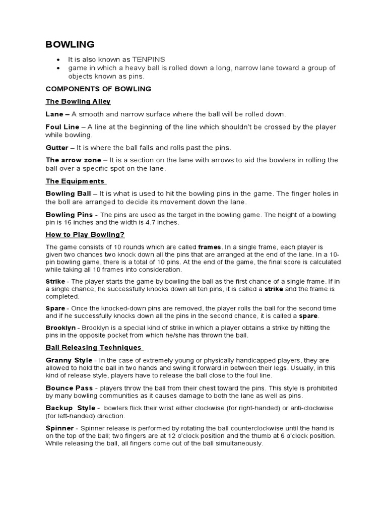 BOWLING | PDF | Singing | Opera