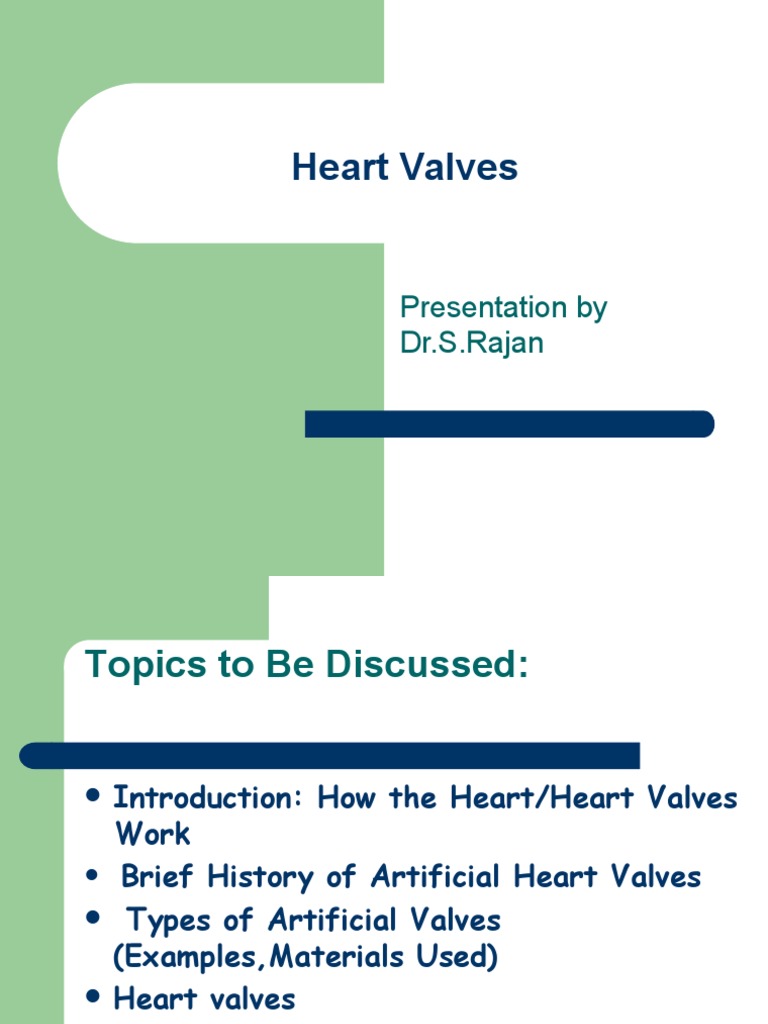 Heart Valves Presentation | PDF | Heart Valve | Heart