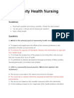 Health Promotion Test Questions | PDF | Preventive Healthcare | Nursing