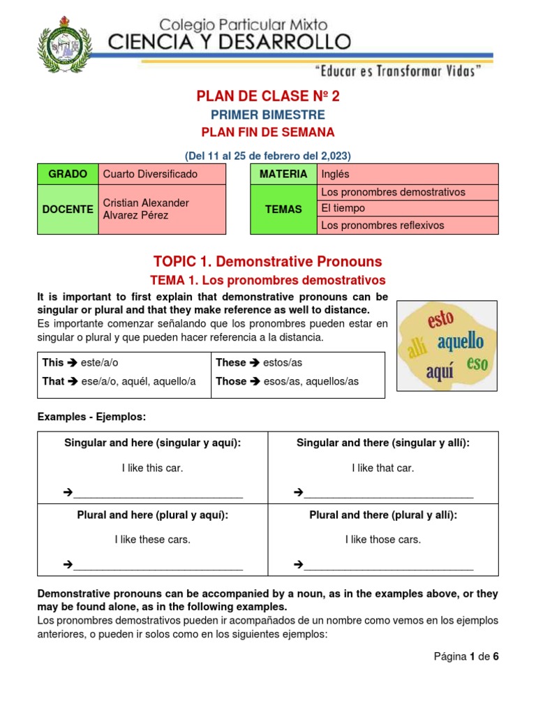 Plan de Clase #2 | PDF | Unidades Semánticas | Ciencia cognitiva