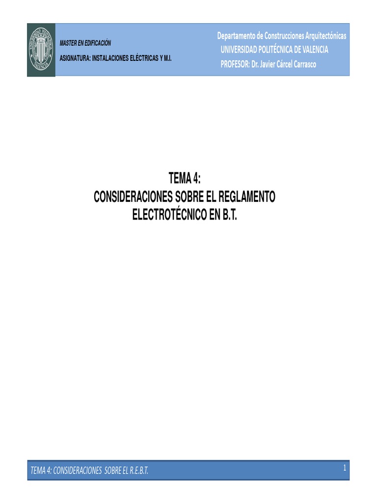 Tema 04 - Rebt-1 | PDF