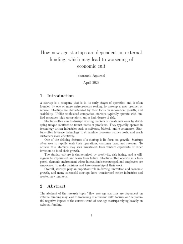 Phases of Startups | PDF | Startup Company | Small Business & Entrepreneurs