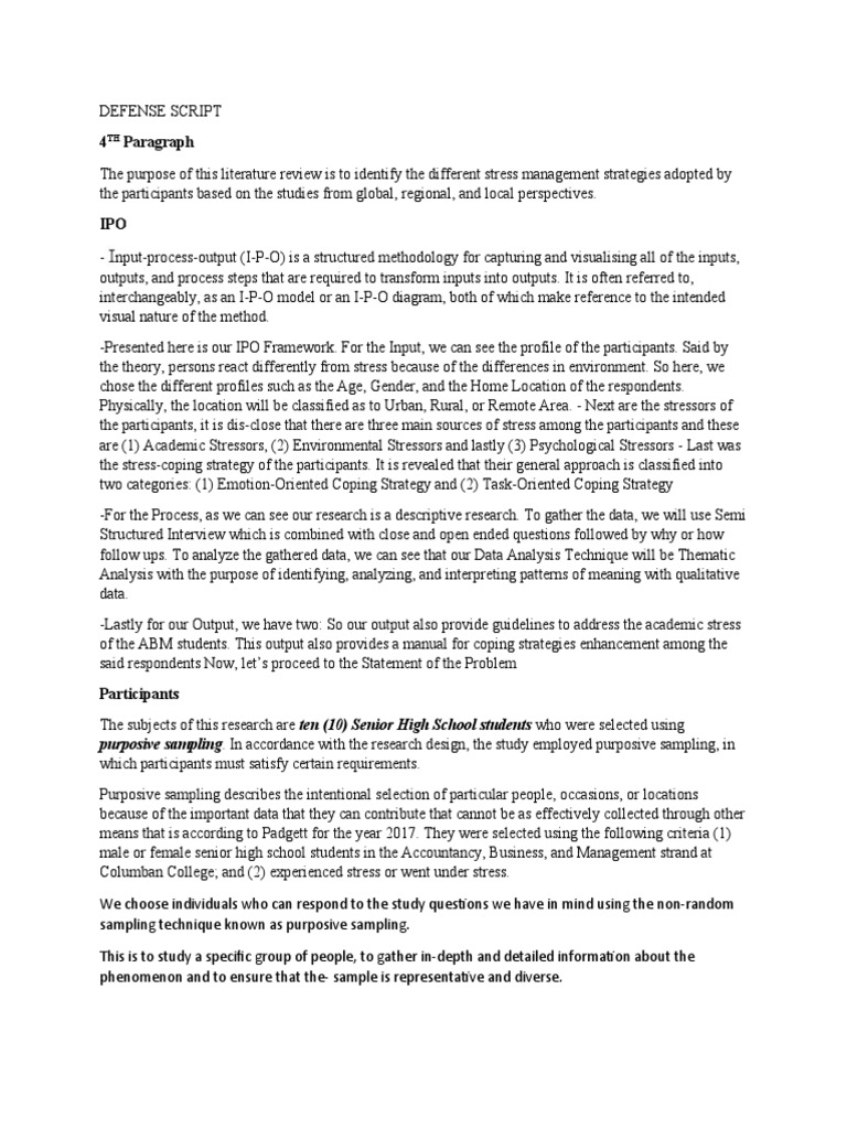 Defense Script | PDF