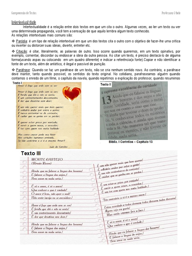INTERTEXTUALIDADE (2) | PDF