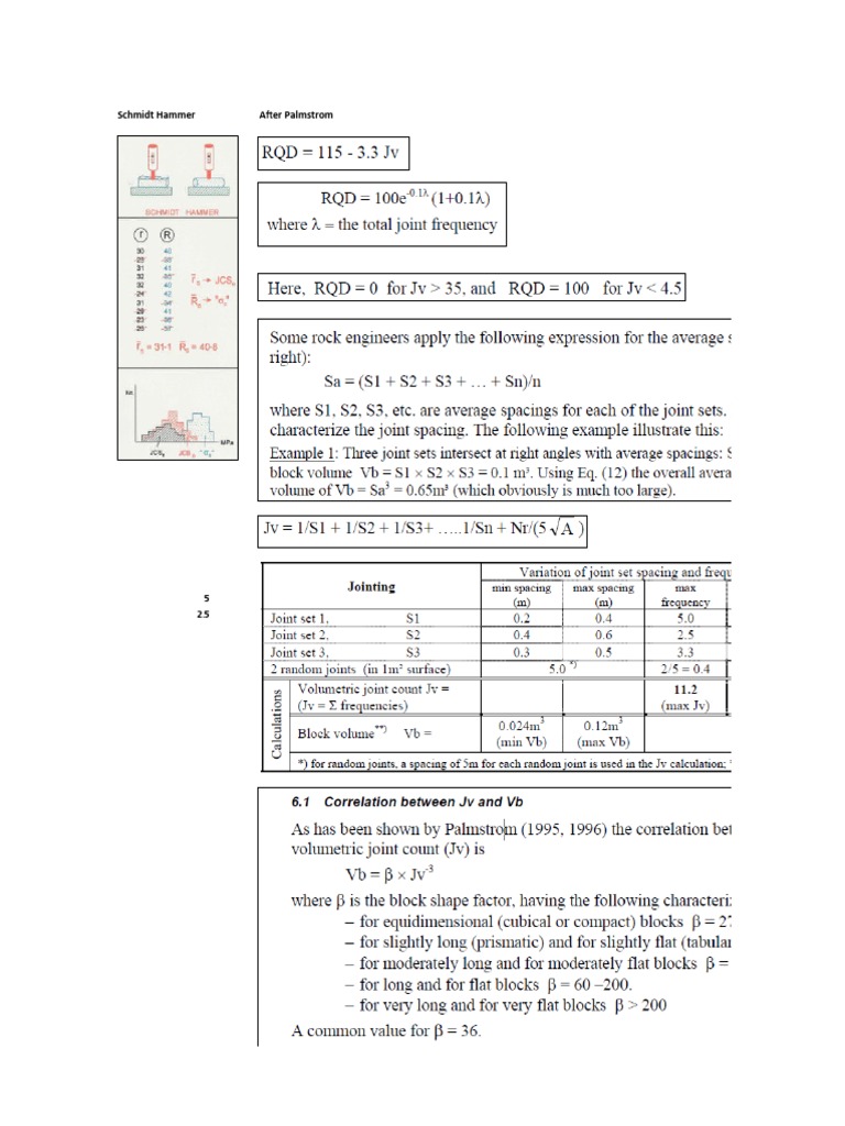 Rock Calculations | PDF | Physical Sciences | Materials