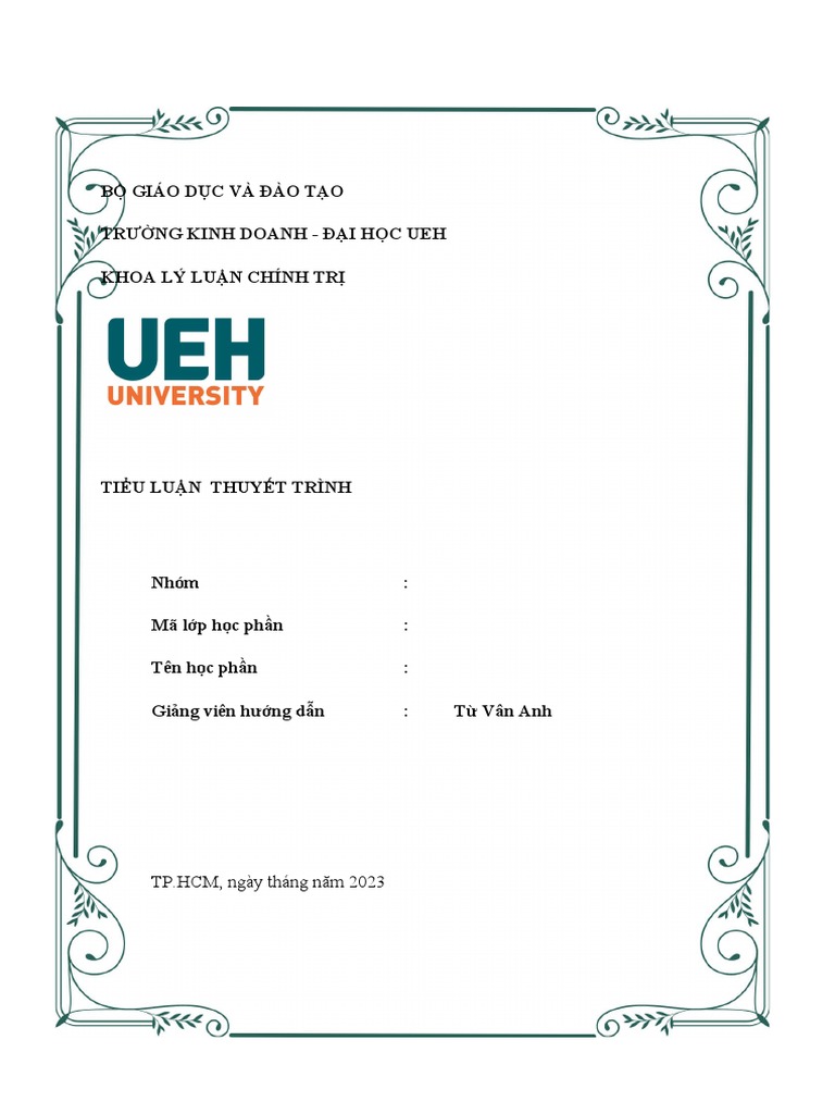 - Tiểu luận QTDH | PDF