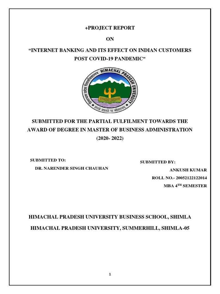 Ankush Kumar | PDF | Banks & Banking | Online Banking