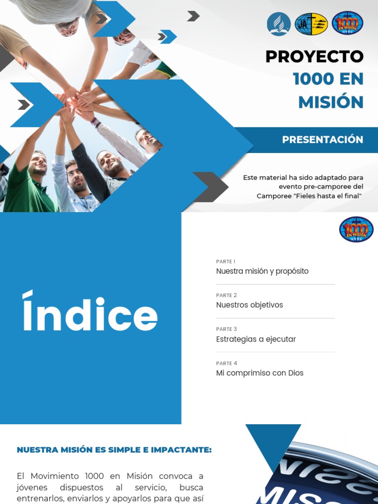 Proyecto 1000 en Misión | PDF