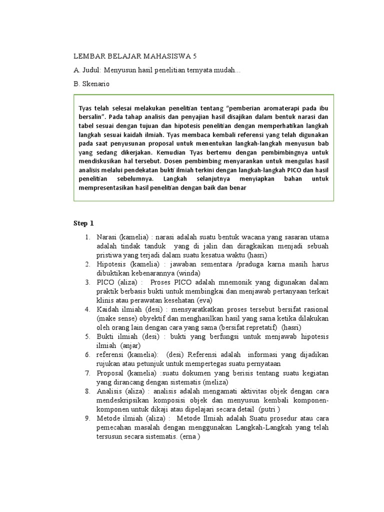 SGD 1 Dan 2 LBM 5 | PDF