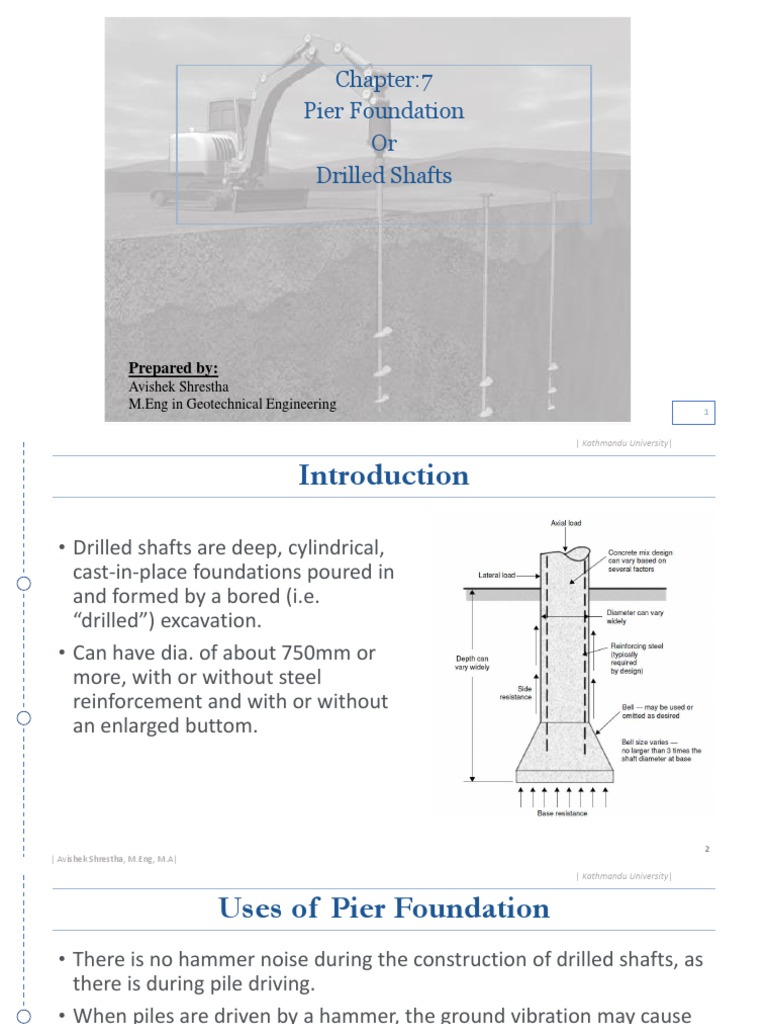 Pier Foundation | PDF | Deep Foundation | Foundation (Engineering)