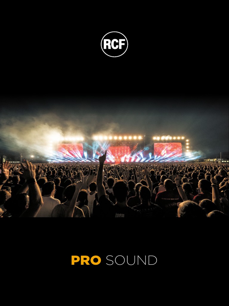 Pro Sound Catalogue RCF - ENG | PDF | Loudspeaker | Equalization (Audio)