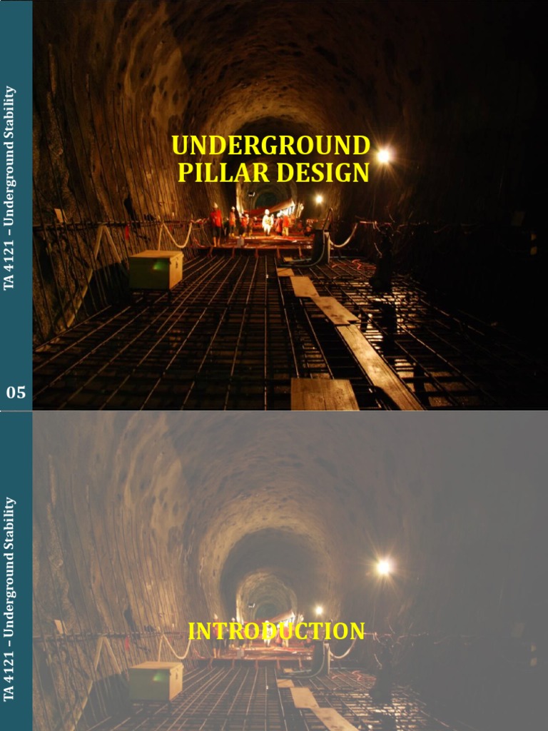 TA4121 - 05 - Underground Pillar Design | PDF | Mining