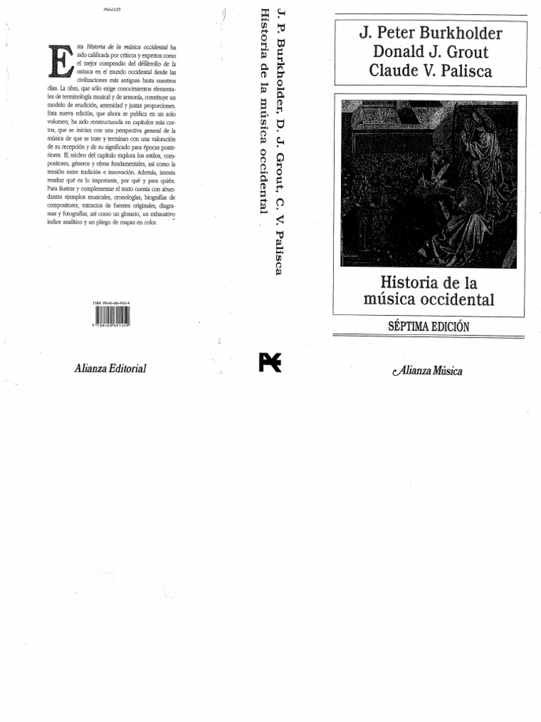 Burkholder, Grout y Palisca - Historia de La Música Occidental | PDF ... Burkholder, Grout y Palisca - Historia de La Música Occidental | PDF ...