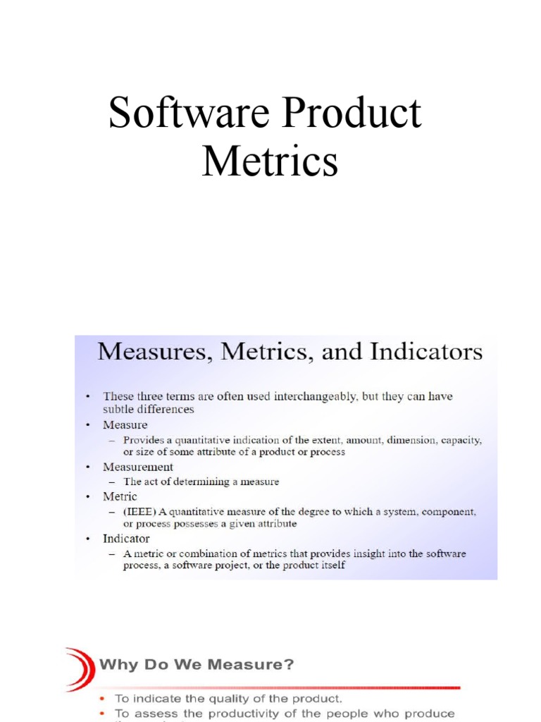 Essential Software Product Metrics Guide | PDF | Computers