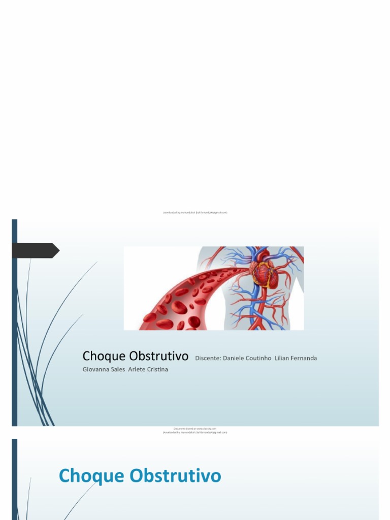 Choque Obistrutivo Enfer 2 | PDF | Choque (circulatório) | Coração