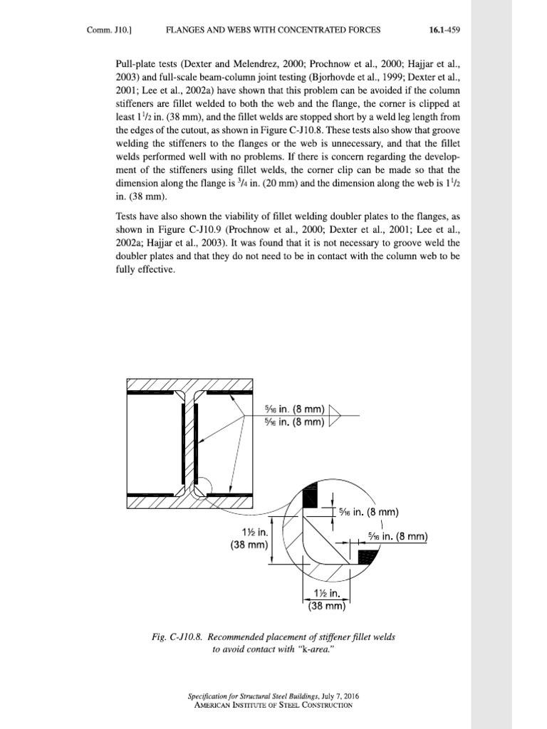Extract - AISC 360-16 Specification Structural Steel Buildings | PDF