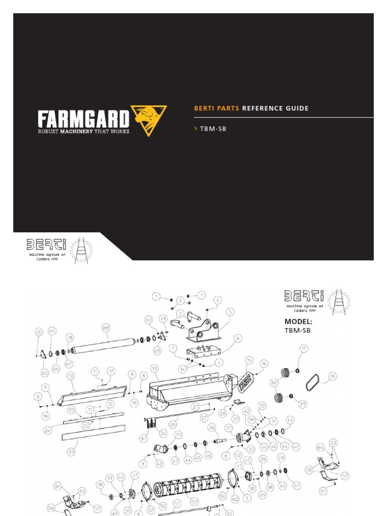 Berti TBM-SB Parts Reference Guide | PDF | Manufactured Goods ...