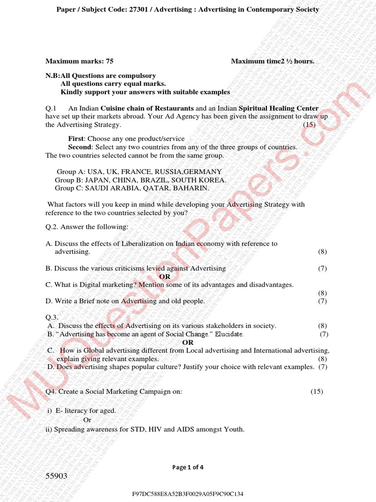 BMM BMM Semester-5 2019 April Advertising-In-Contemporary-Society-Cbsgs ...