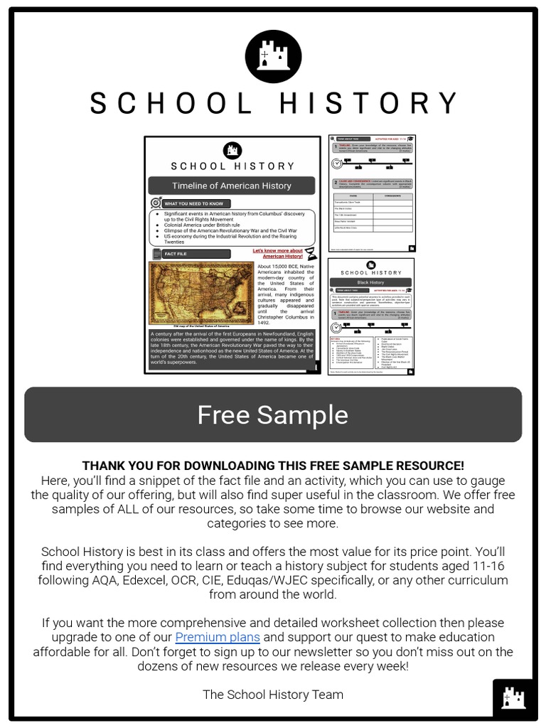 American History Timeline Overview | PDF | The United States