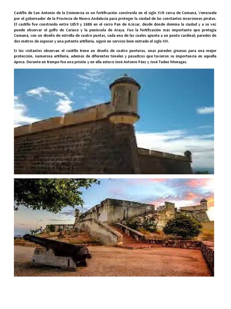 Castillo de San Antonio de La Eminencia | PDF
