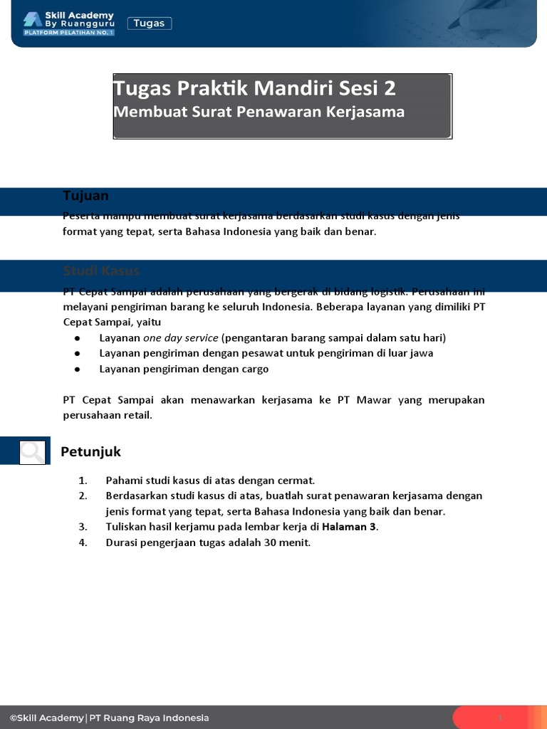 TPM 2 Membuat Surat Penawaran - (M. Ammar Desra) | PDF