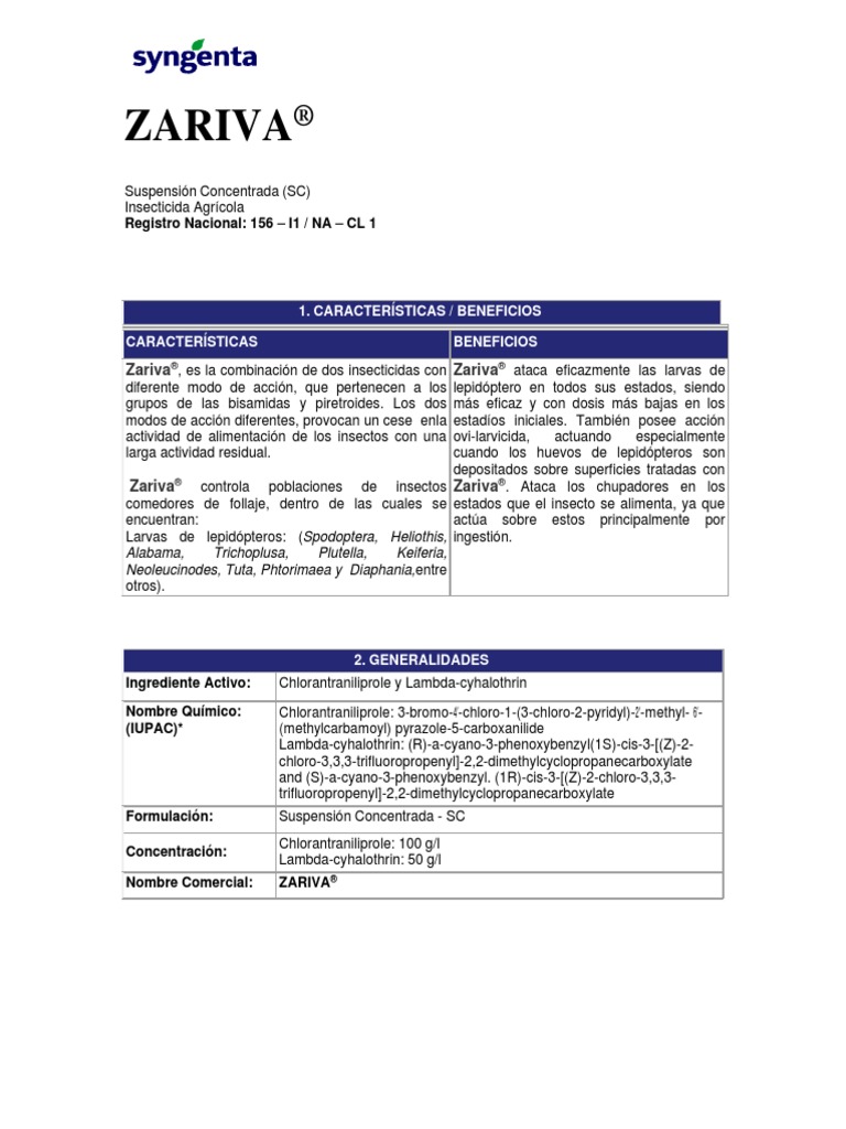 Ficha Técnica - Zariva (2022) | PDF | Hogar, jardinería y bricolaje ...