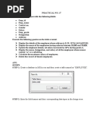 Ms Access Practical Questions | PDF | Microsoft Access | Databases