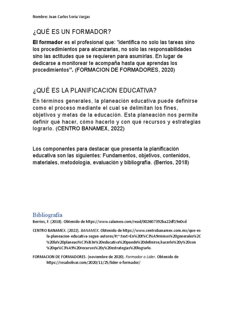 Qué Es Un Formador | PDF