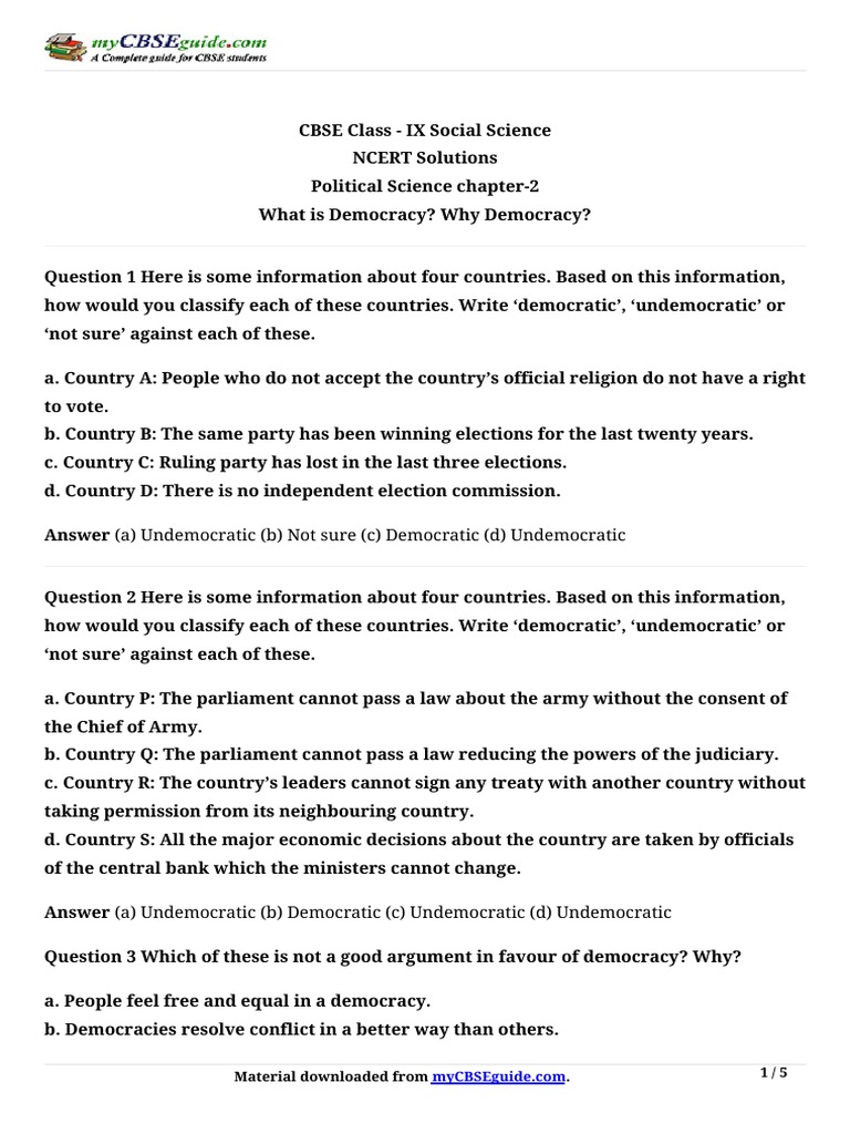 SST Civics CH 1 | PDF