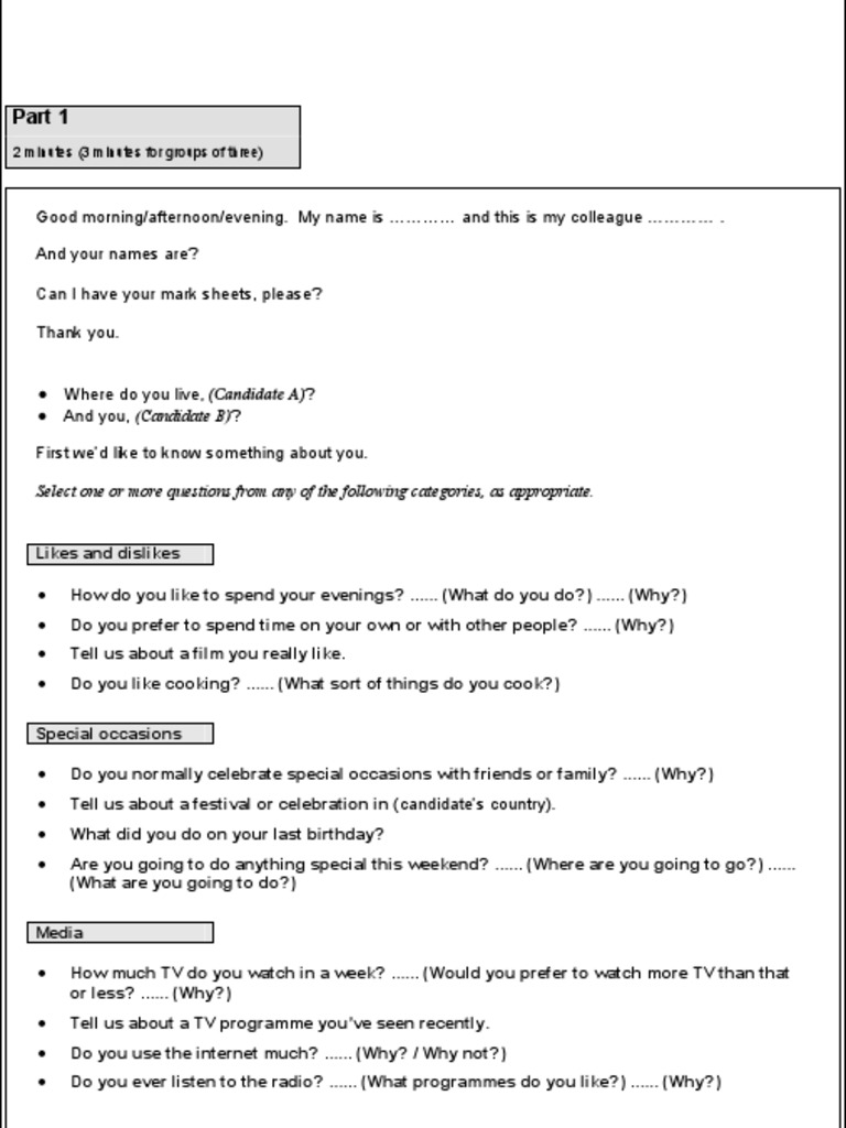Cambridge-English-First-2015-Sample-Paper-1-Speaking v2 | PDF