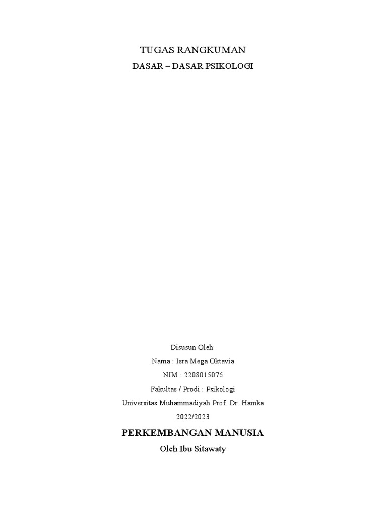 Rangkuman DDP - ISRA MEGA OKTAVIA - 1C | PDF