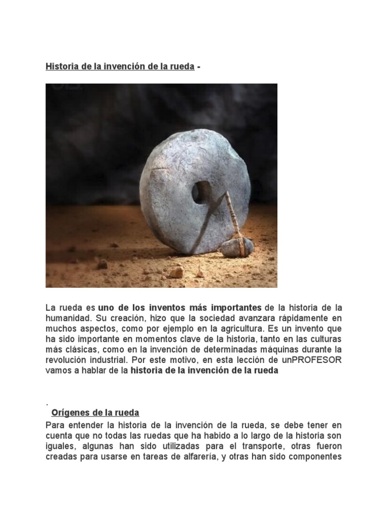 Evolucion de La Rueda 2 | PDF