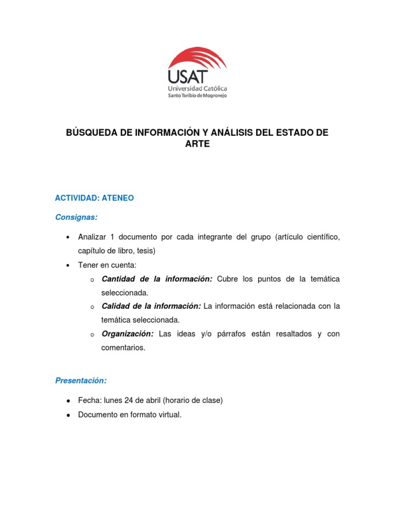 Presentación de Ateneo | PDF